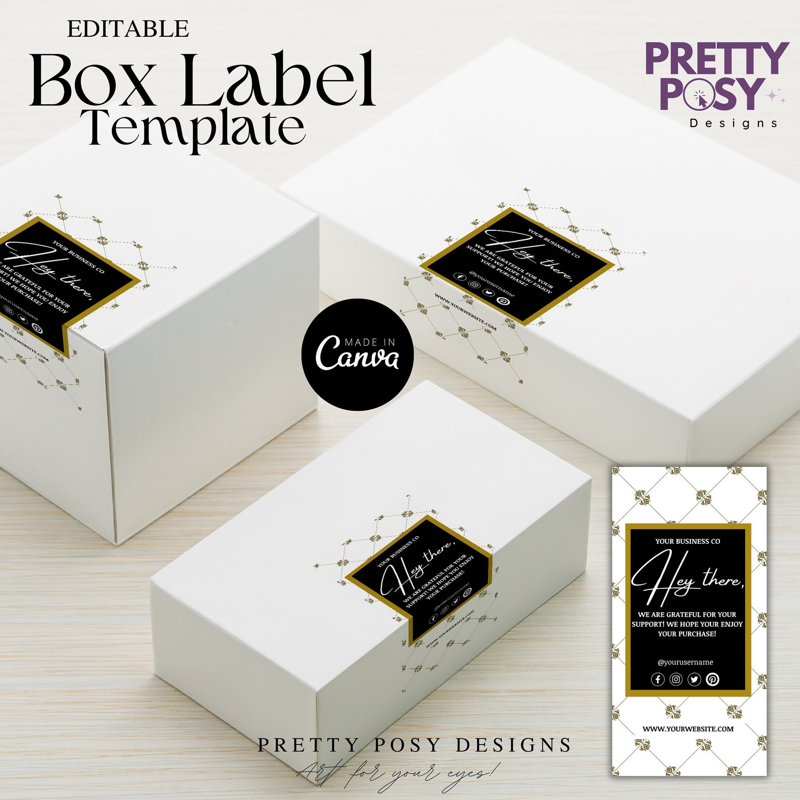Printable Box Label Box Sticker Label Packaging Editable Box Label ...