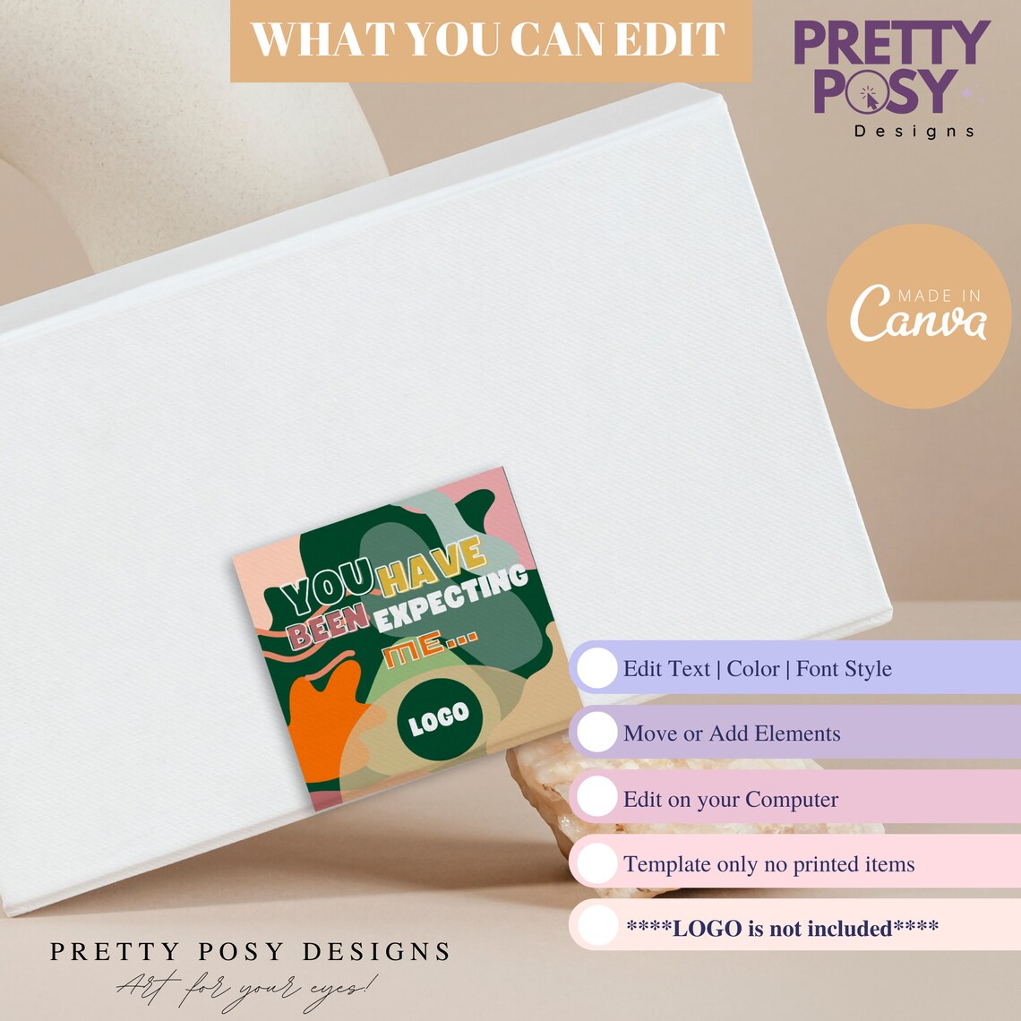 Editable Box Label Template Download Digital Label Template Canva Label ...