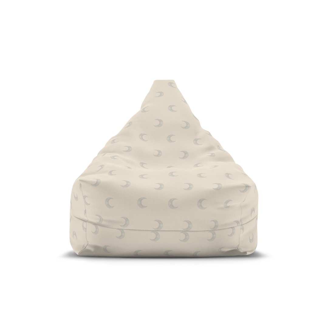 Crescent Moon Bean Bag Chair Cover Bohemian Lunar Moth Room Collection ...