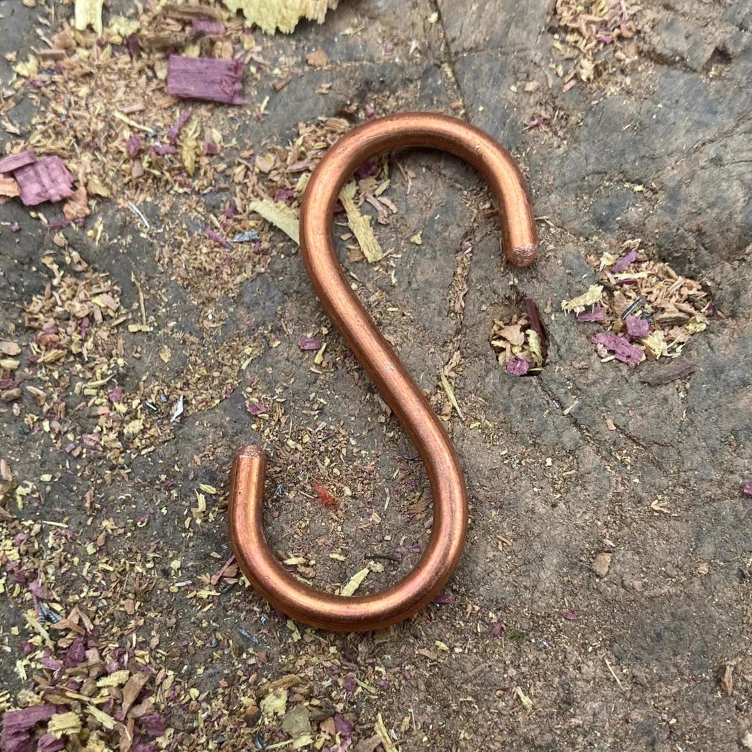 Small Handmade Copper S-hook - Etsy