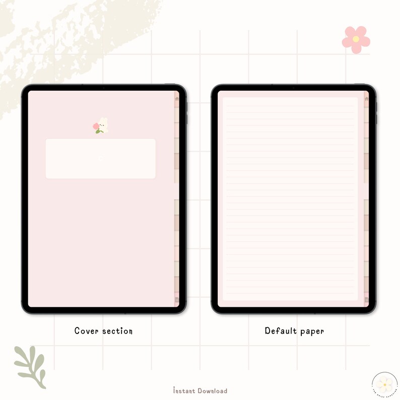 Kawaii Digital Notebook | Cute Notebook | Diary Notebook | Hyperlinked ...