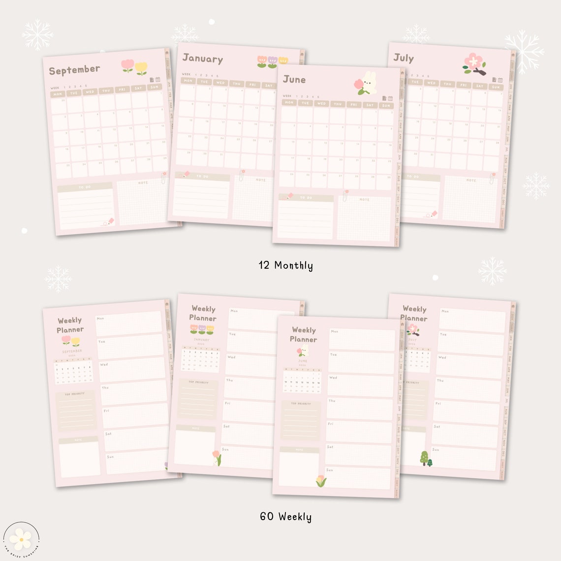 2024 Digital Planner 2024 Portrait Planner 2024 Dated Planner Goodnotes ...