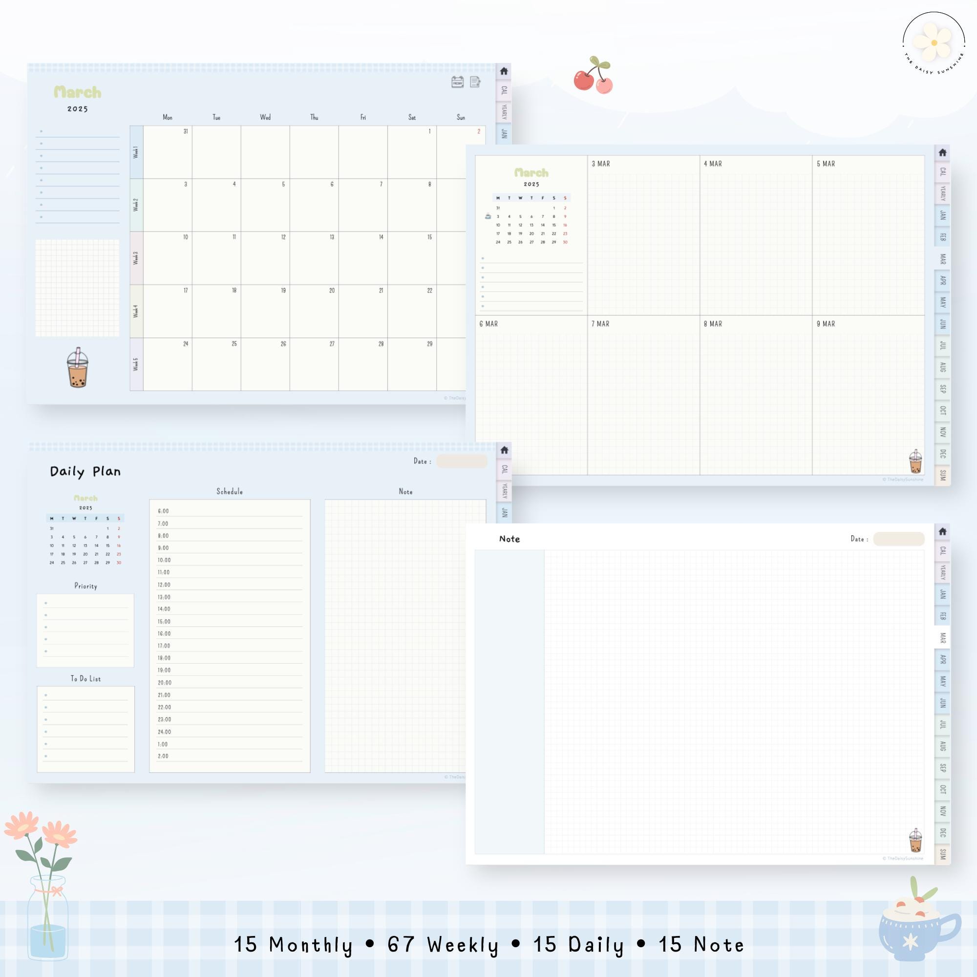 2025 Digital Planner | 2025 Cute Planner | Dated Planner | Goodnotes ...