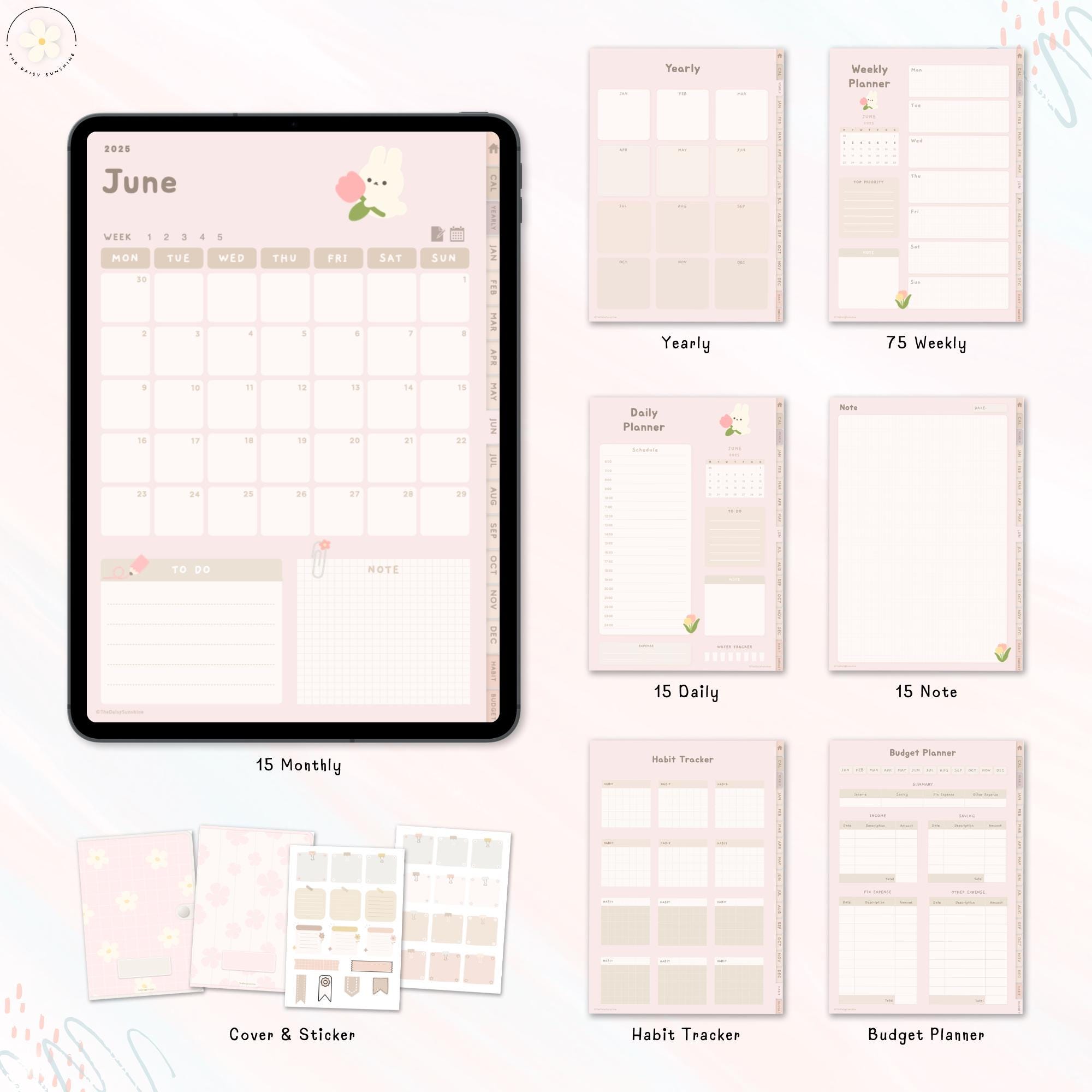 2025 Digital Planner | Portrait Planner | Dated Planner | Goodnotes ...