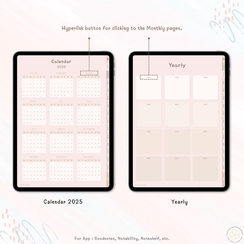 2025 Digital Planner | Portrait Planner | Dated Planner | Goodnotes ...