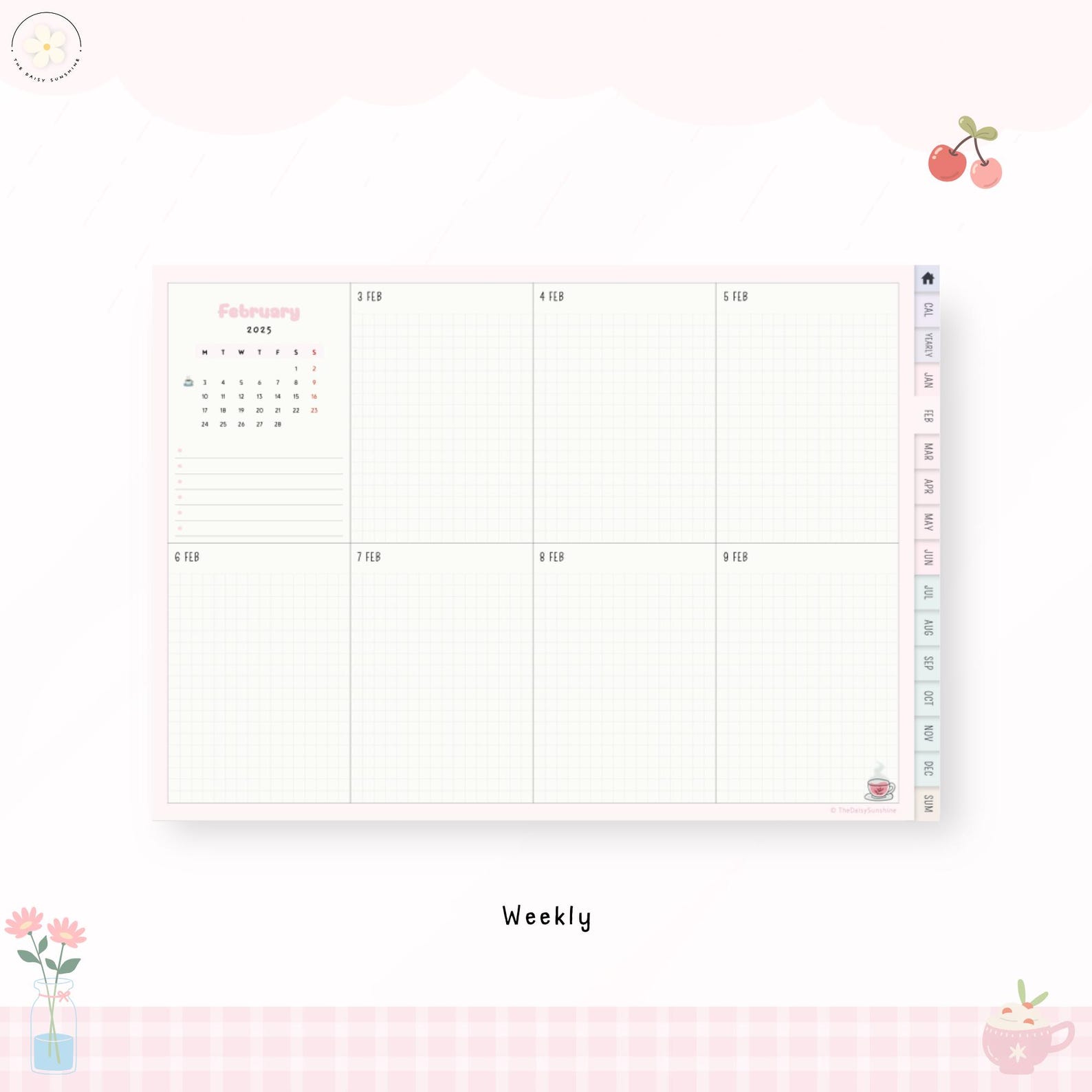 2025 Digital Planner | 2025 Cute Planner | Dated Planner | Goodnotes ...