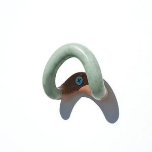 XL Ceramic Wall Hooks Handmade Decorative Coat Hook / Colorful Funky ...