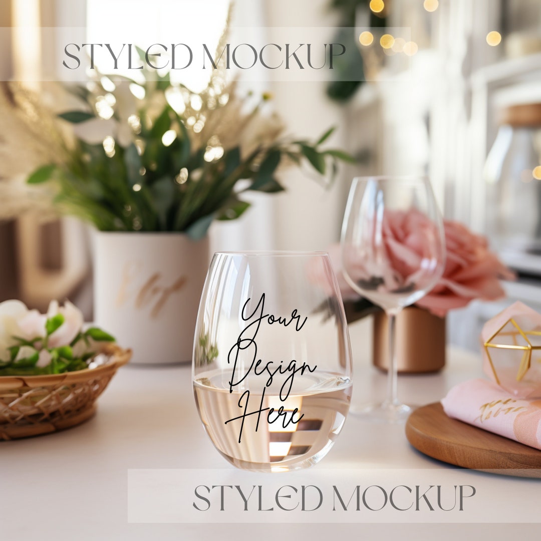 Stock Photo Mockup, Wedding Glass Mock Up, Wedding Mock Up, Wine Glass ...