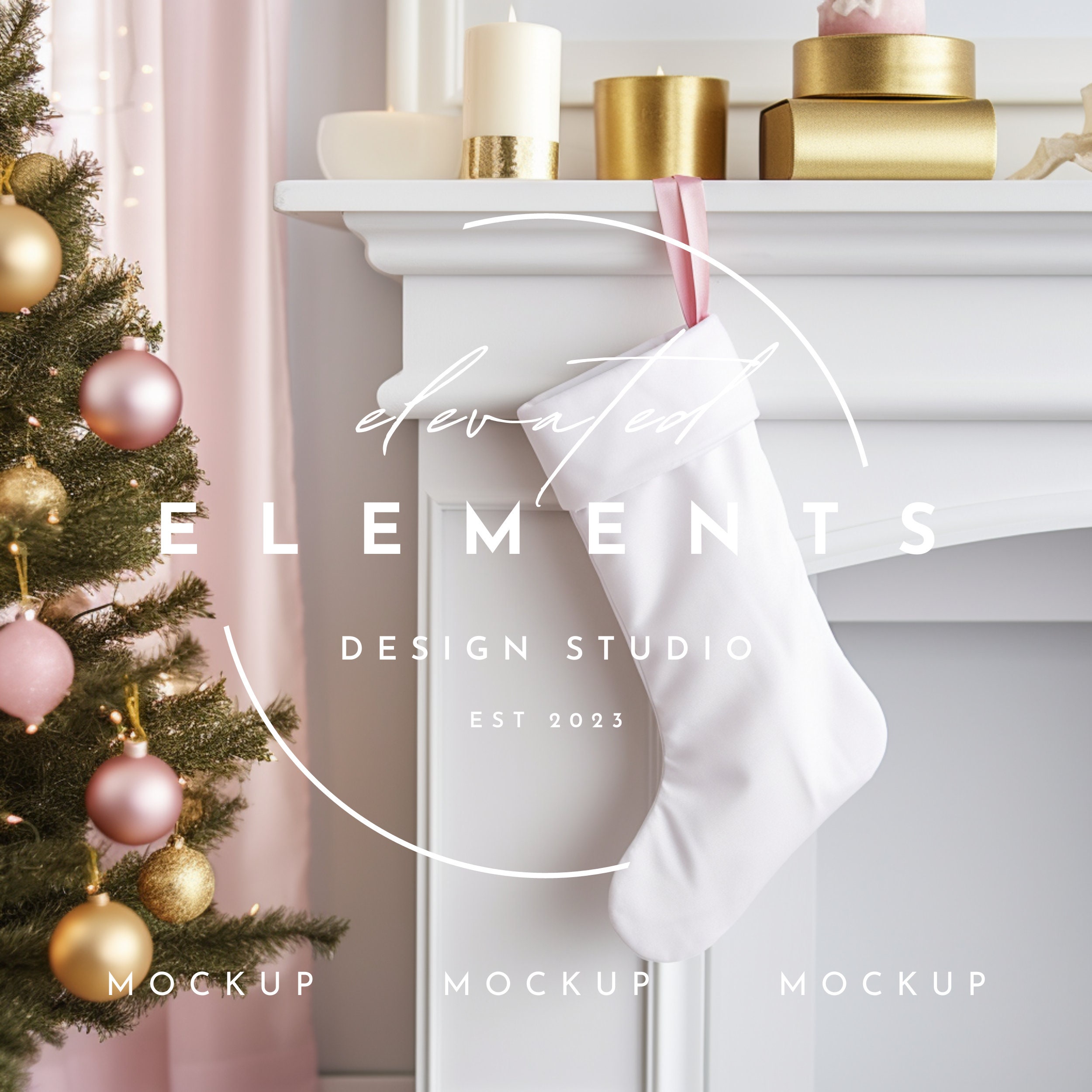 Blank Christmas Mockup Stocking Mockup Blank Stocking Mockup Christmas ...
