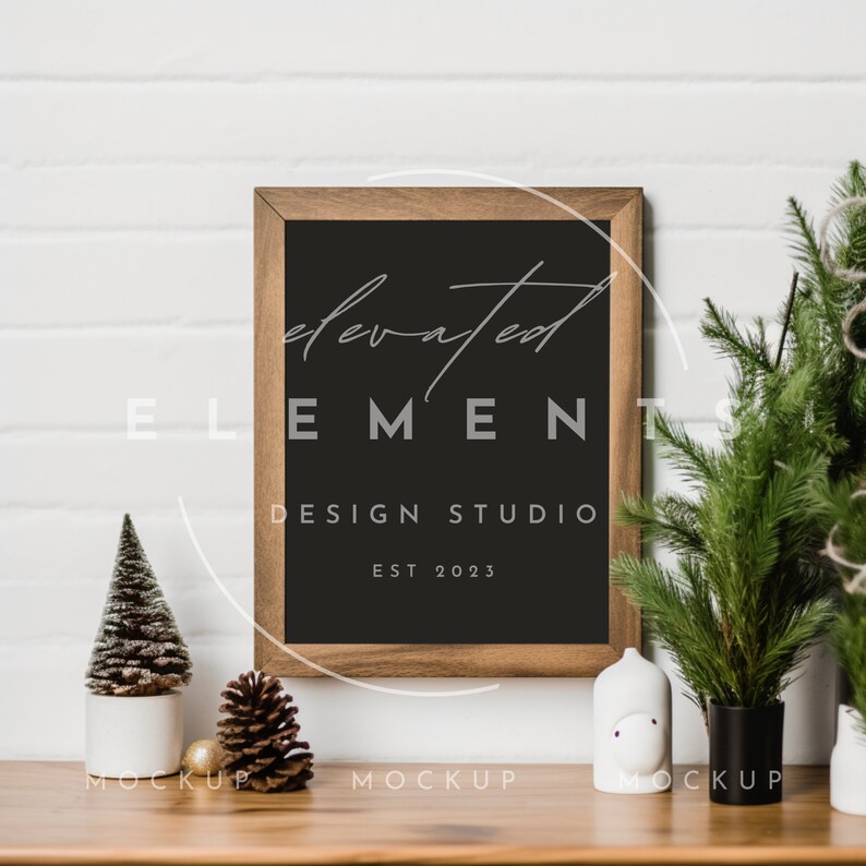 SVG Overlay Mockup, Blank Black Sign Styled Photo, Farmhouse Winter Mockup, Winter Styled Mockup ...