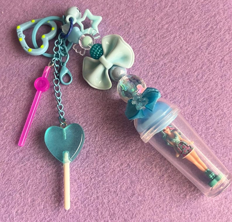 Barbie X Blues Clues X Bunniimoon Mini Charm Bag Charm - Etsy