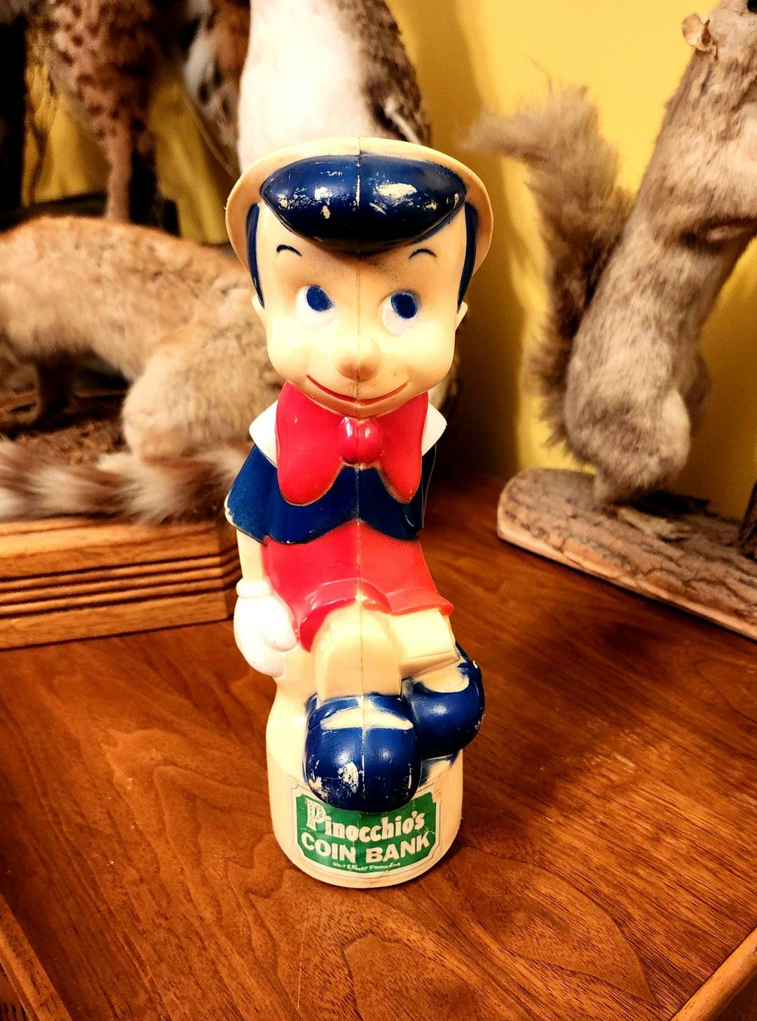 Vintage Disney's Pinocchio Coin Bank - Etsy