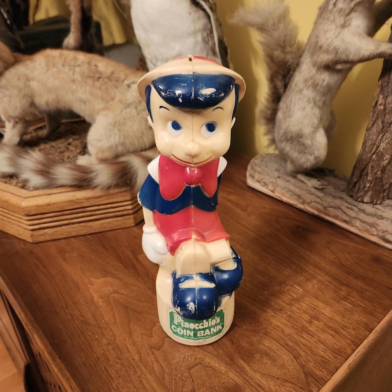 Vintage Pinocchio Bank - Etsy
