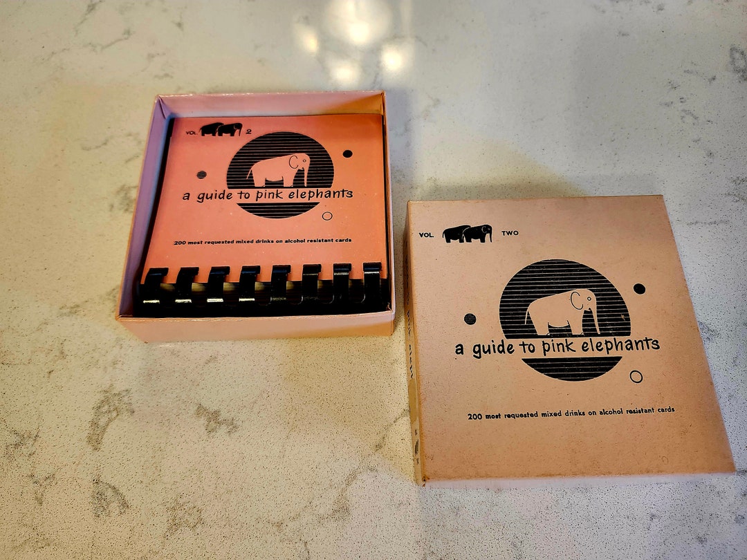 1957 Guide to Pink Elephants Vol 2 Cocktail and Snack Recipe Book - Etsy