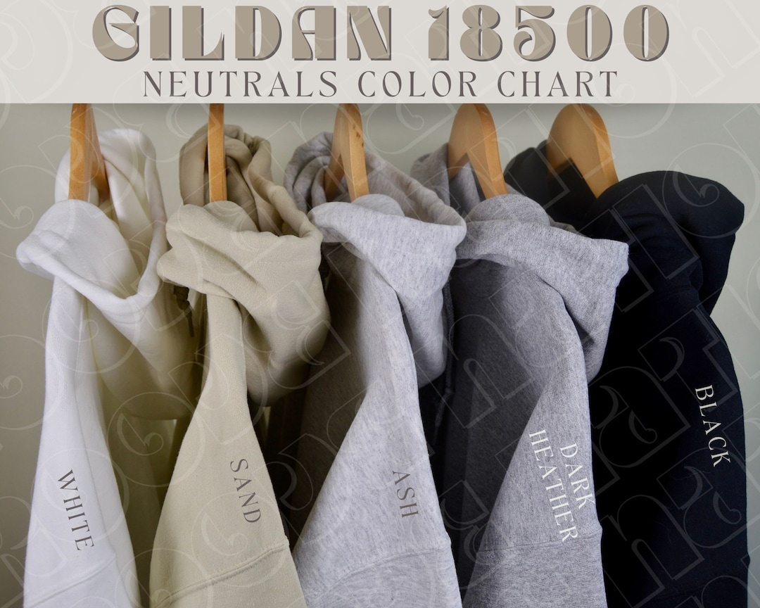 Editable Gildan 18500 Color Chart Gildan 18500 Color Swatch Canva ...