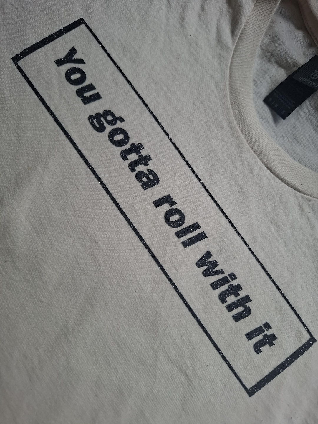 Oasis Inspired You Gotta Roll With It Glitter T-shirt - Etsy
