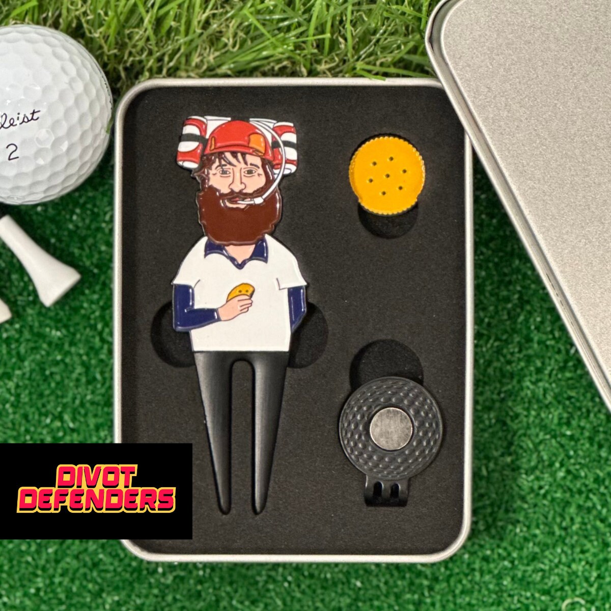 Divotdefenders Caddie Divot Tool and Golf Ball Marker Set, Golf ...