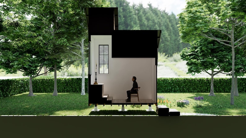 Backyard Chapel Plans - Build Your Own Small Home Chapel - Etsy