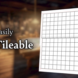 1-inch Square Printable Dnd Battlemap (letter) for Dungeon Masters: 5e ...