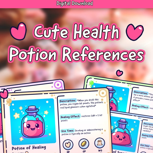 Dnd Potion Cards - Etsy