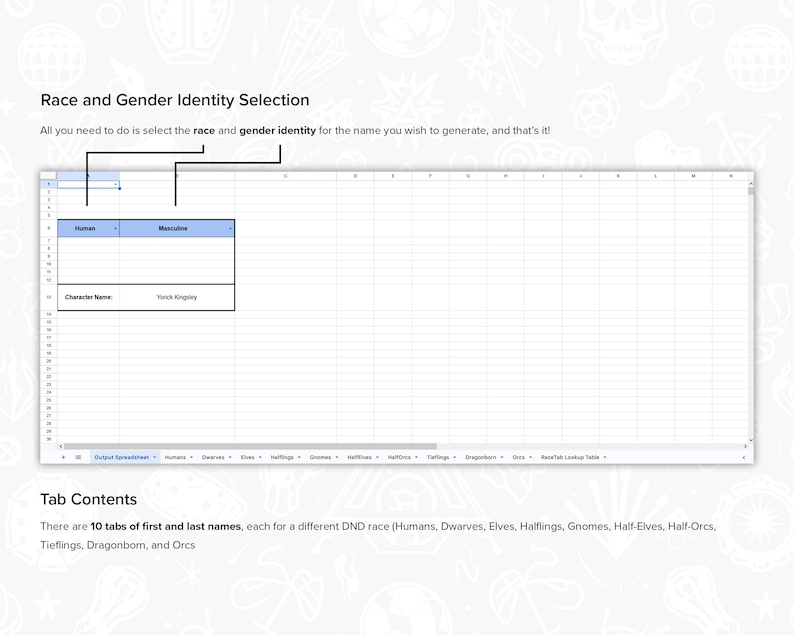 Dnd Multi-race Character & NPC Name Generator | 5e DM Tool | Instant ...