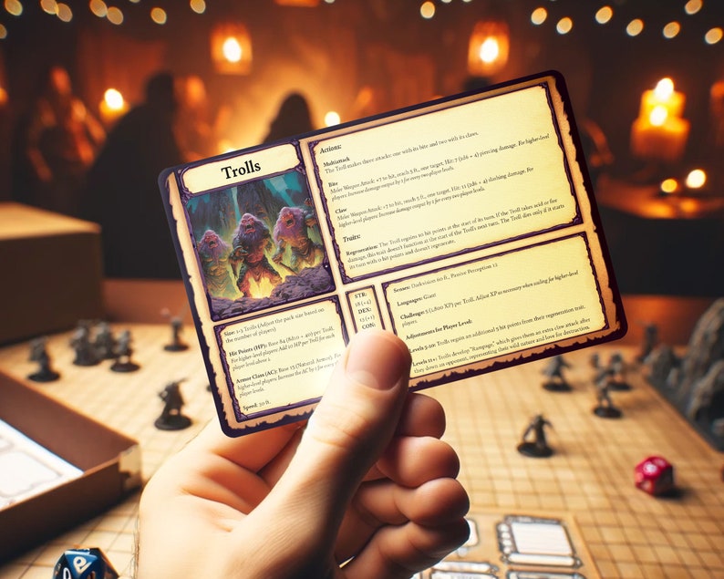 Dnd Enemy/monster Cards - Comprehensive NPC & Monster Stats for Dms ...