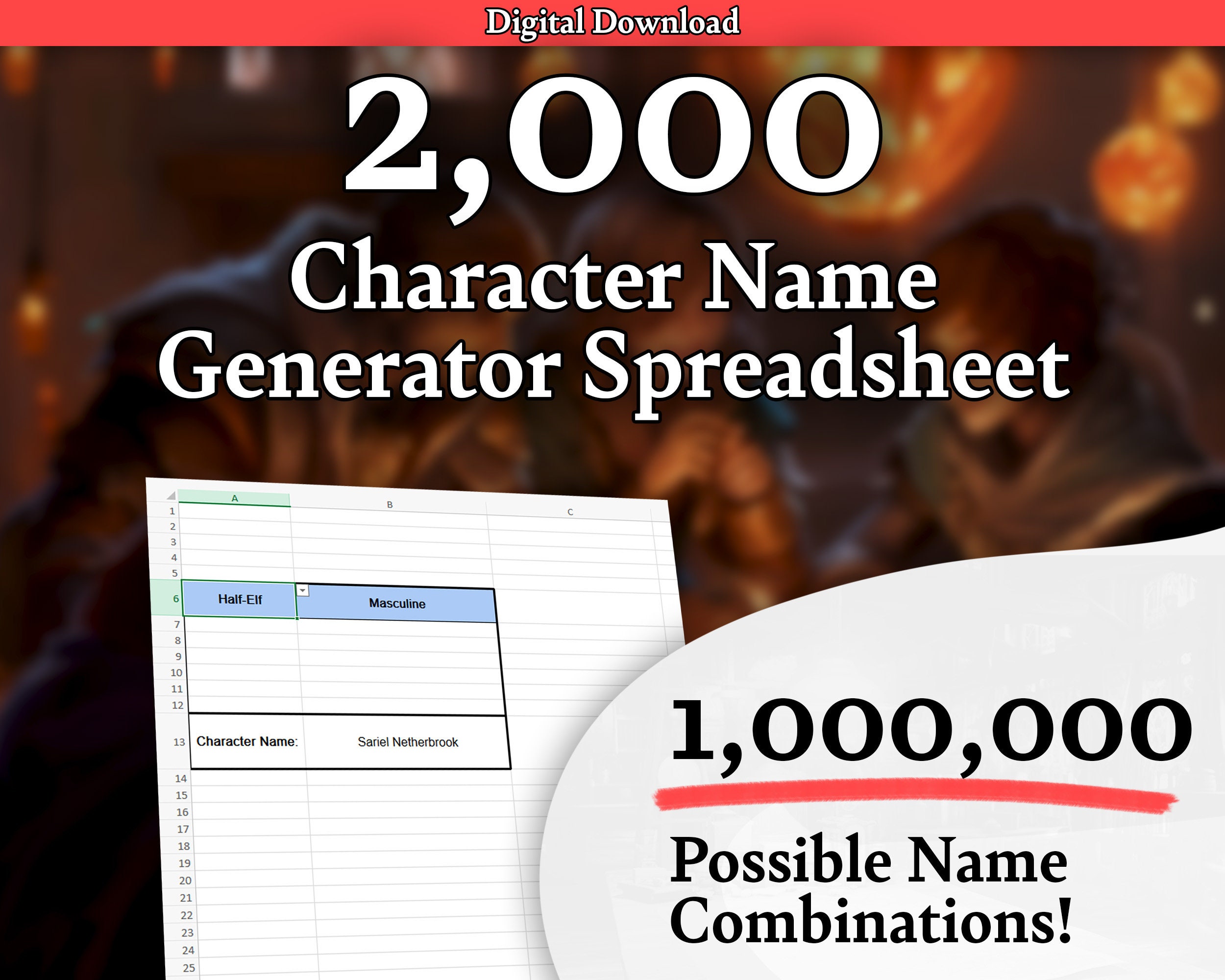 Dnd Multi-race Character & NPC Name Generator | 5e DM Tool | Instant ...
