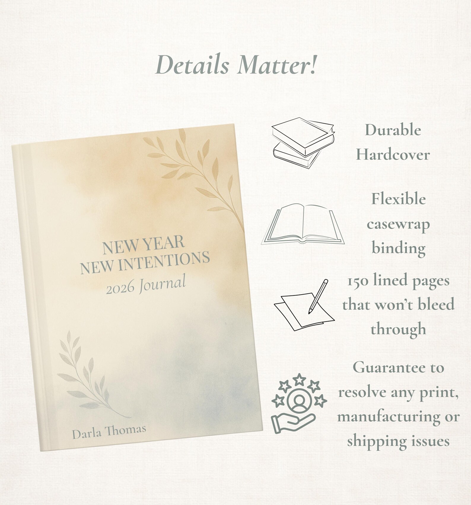 New Year Journal, Personalized 2026 Goal Setting Journal, Reflections ...