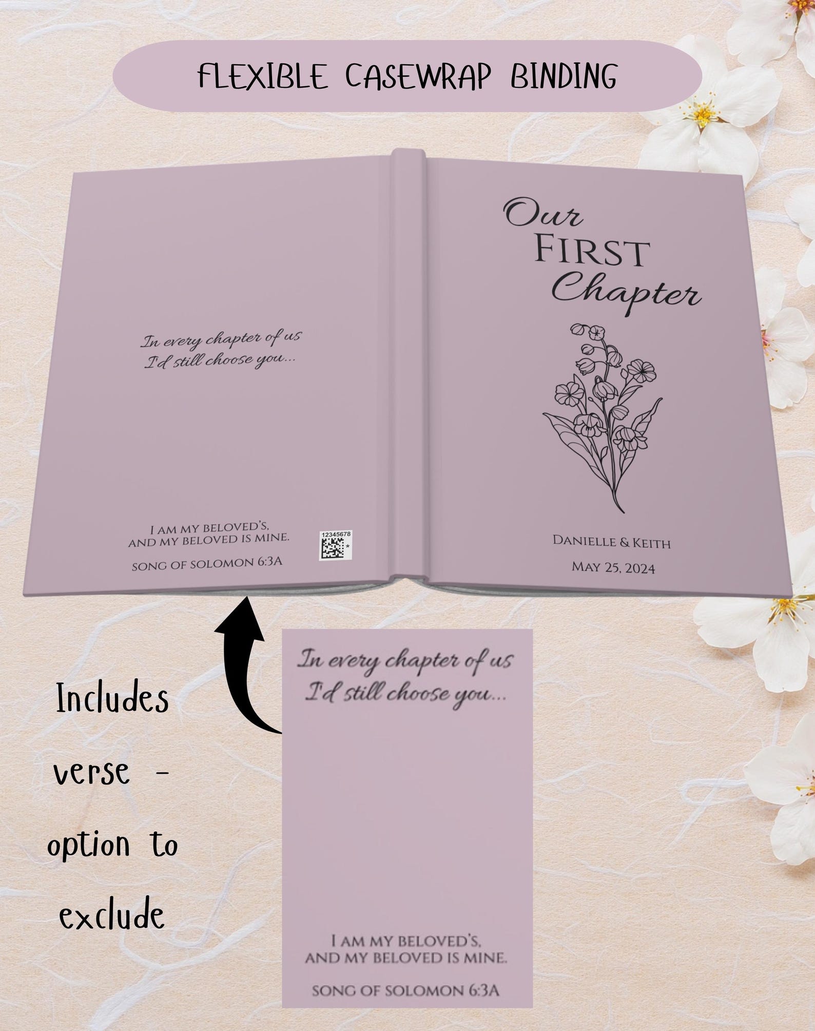 Personalized Anniversary Memory Book, Our First Chapter Love Story ...