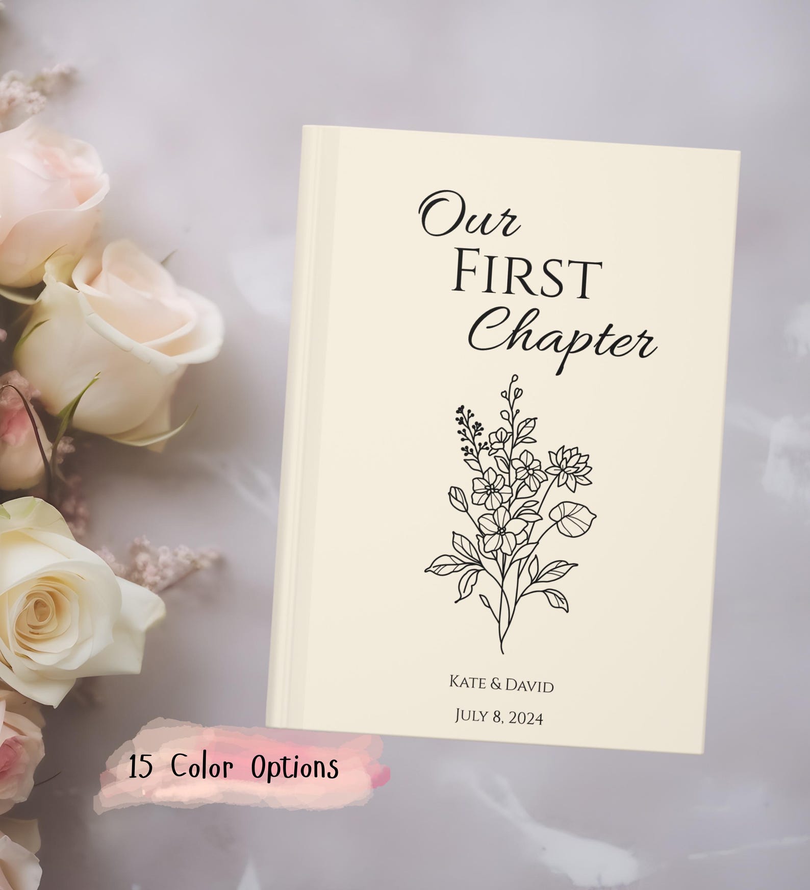 Personalized Anniversary Memory Book, Our First Chapter Love Story ...