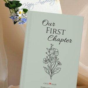 Personalized Anniversary Memory Book, Our First Chapter Love Story ...