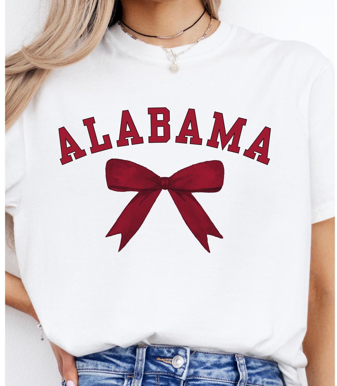 ALABAMA BOW T-shirt, Coquette Comfort Colors Shirt, Vintage Inspired ...