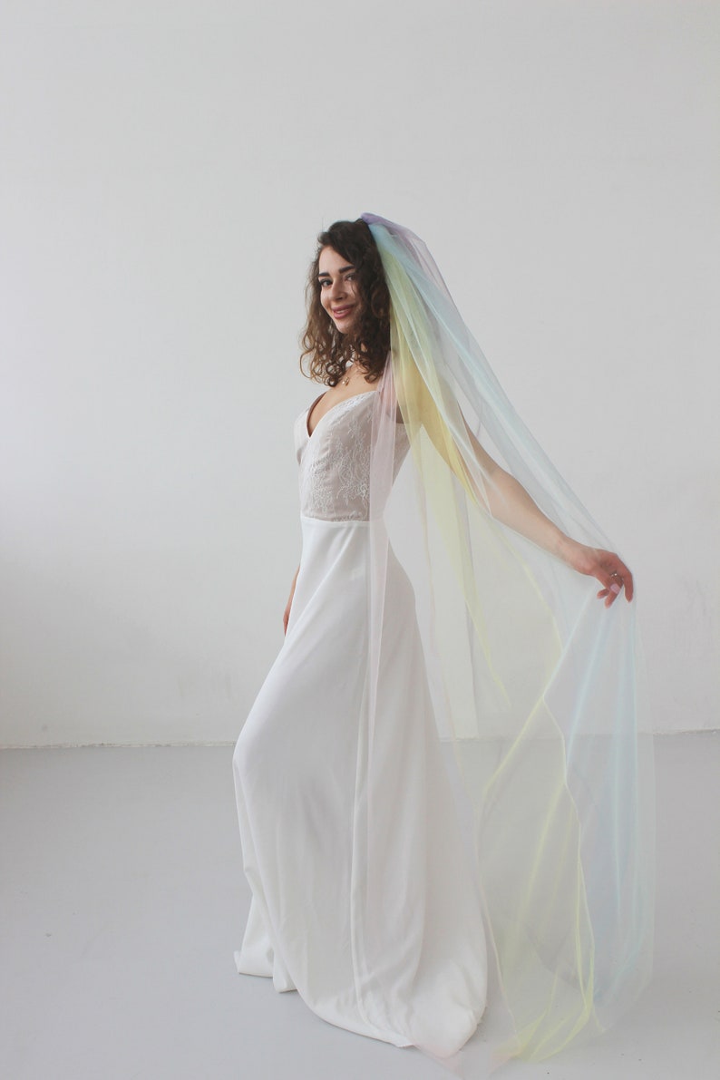 Pastel Rainbow Veil - Etsy