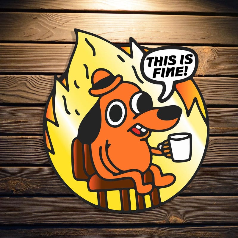 Flame Dog Tag - Etsy