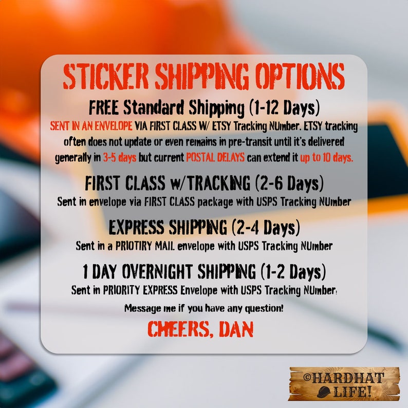 Proud Heavy Equipment Operator Hard Hat Sticker 100% Vinyl Hardhats ...