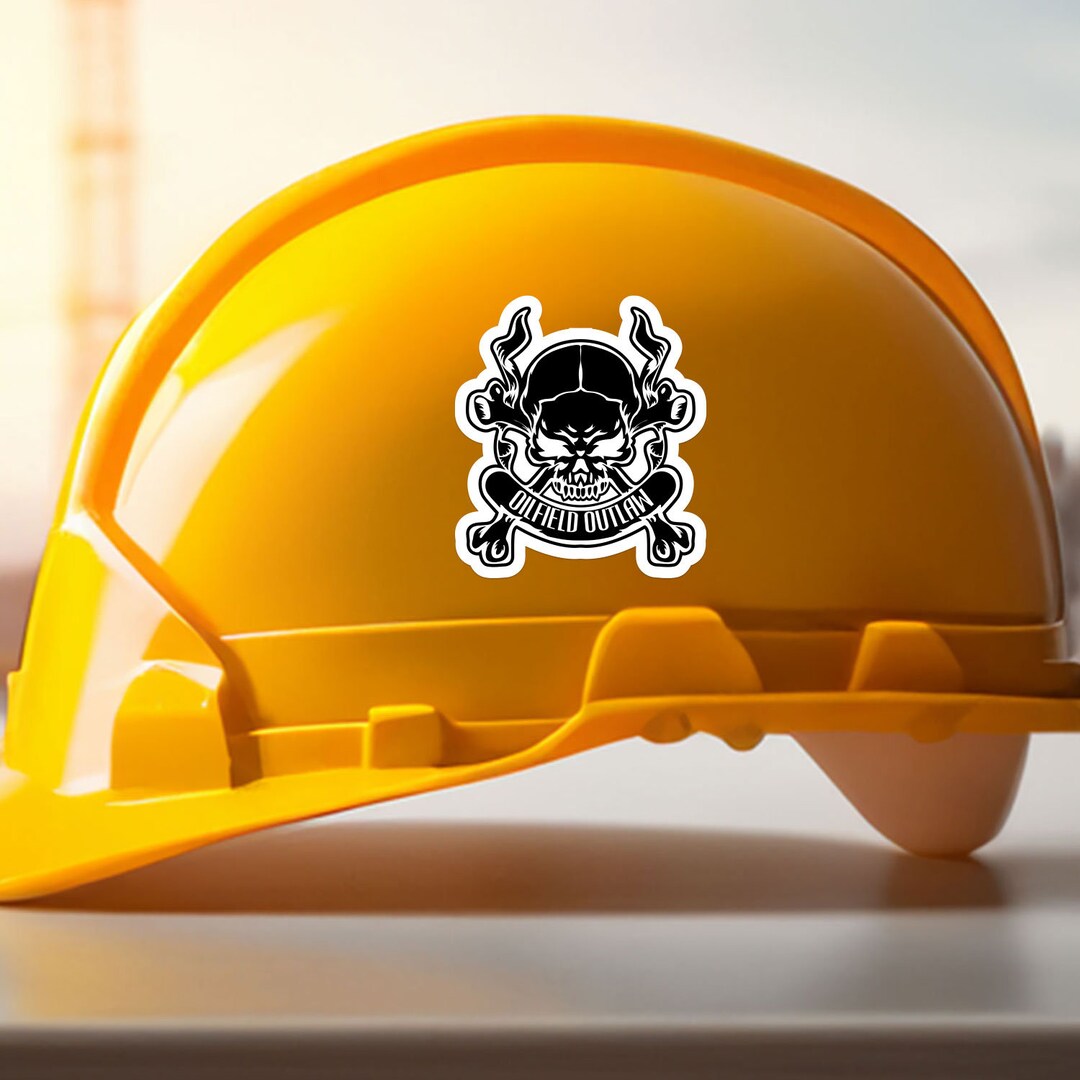 Oilfield Outlaw Hardhat Sticker 100% Vinyl Hard Hats - Etsy
