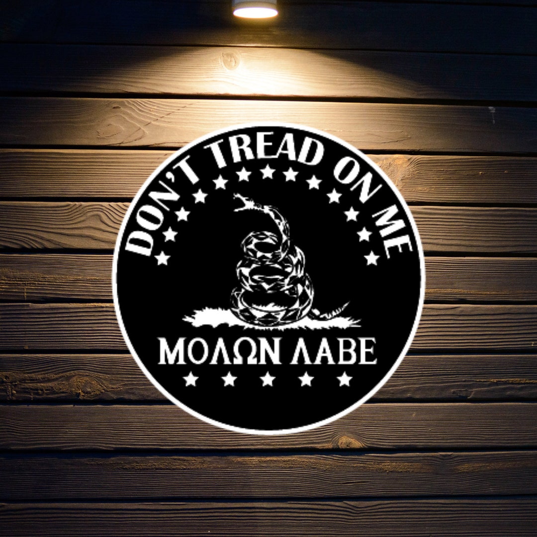 Don't Tread on Me Molon Labe Hard Hat Sticker 100% Vinyl Hardhat ...