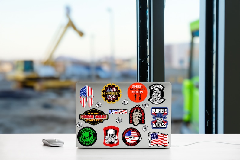 Made USA Union Built Hard Hat Sticker | 100% Vinyl | Hardhats, Toolbox ...