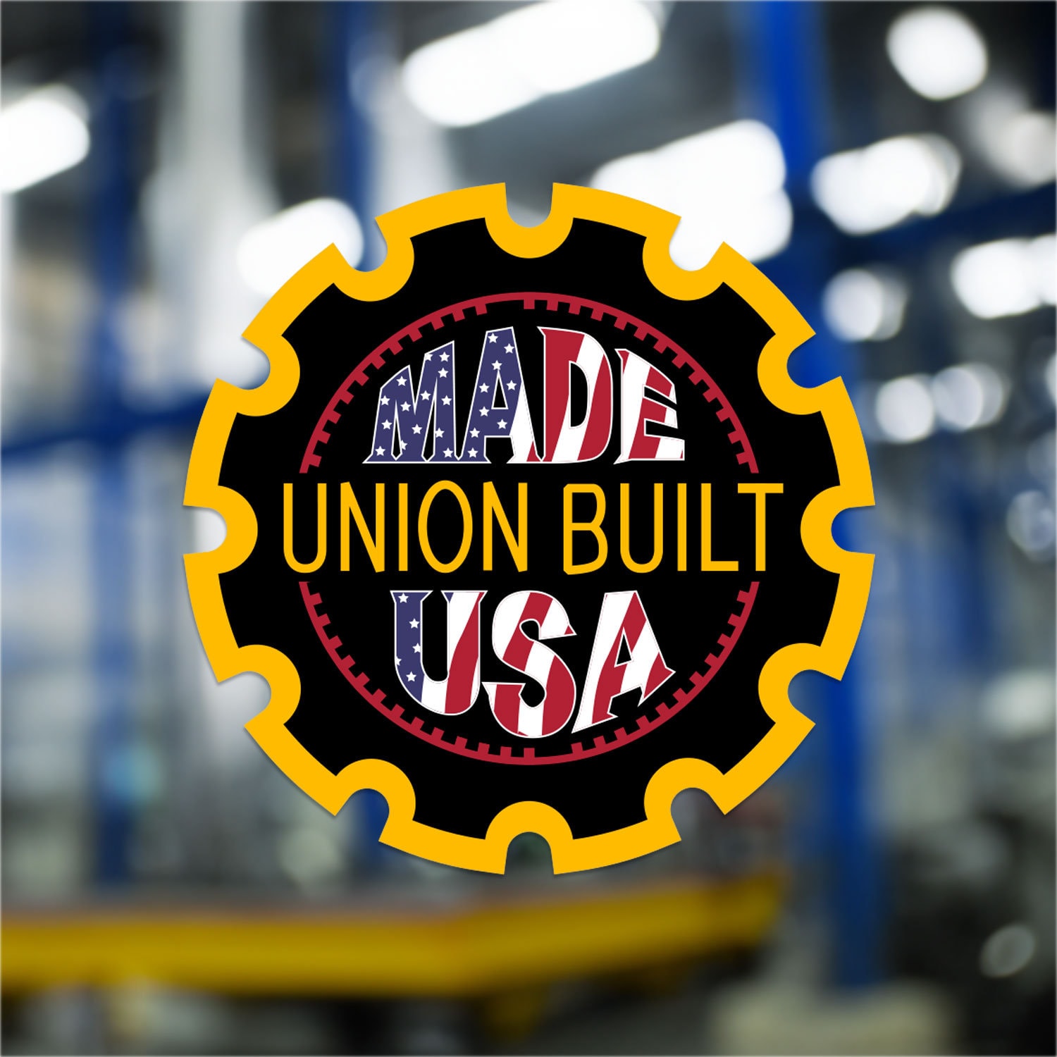 Made USA Union Built Hard Hat Sticker | 100% Vinyl | Hardhats, Toolbox ...