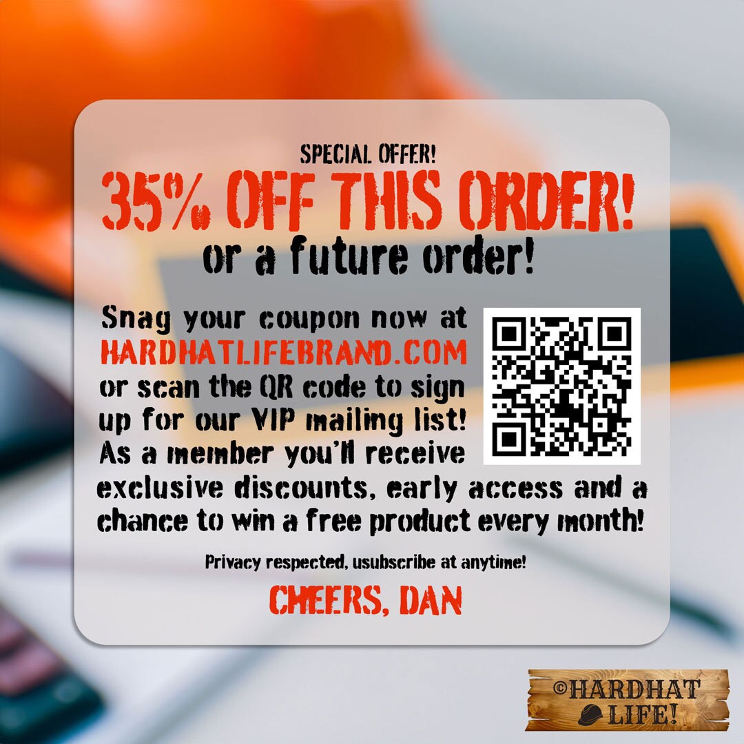 Proud Heavy Equipment Operator Hard Hat Sticker 100% Vinyl Hardhats ...