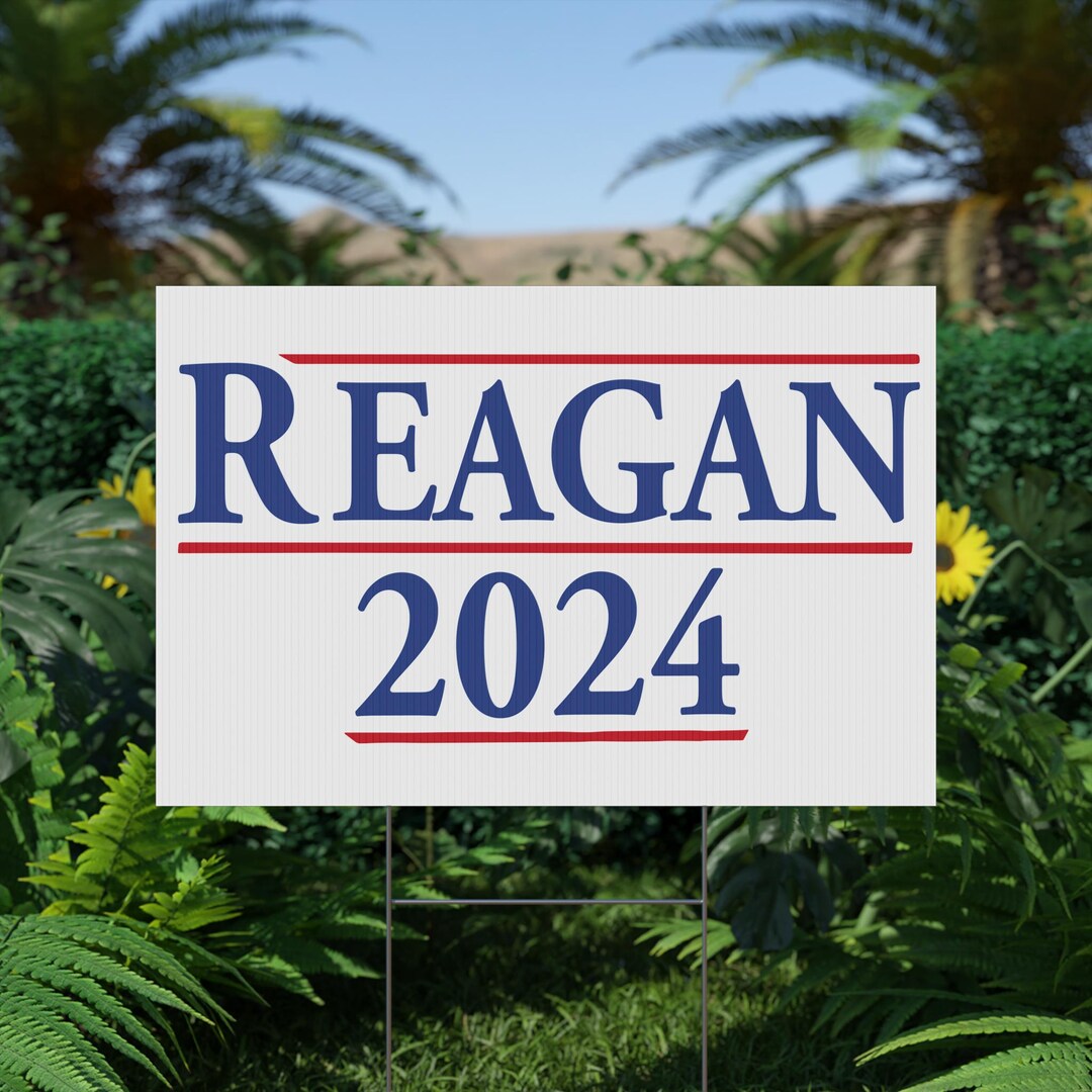 Customizable Reagan 2024 Personalized Yard Sign Make a Statement and ...