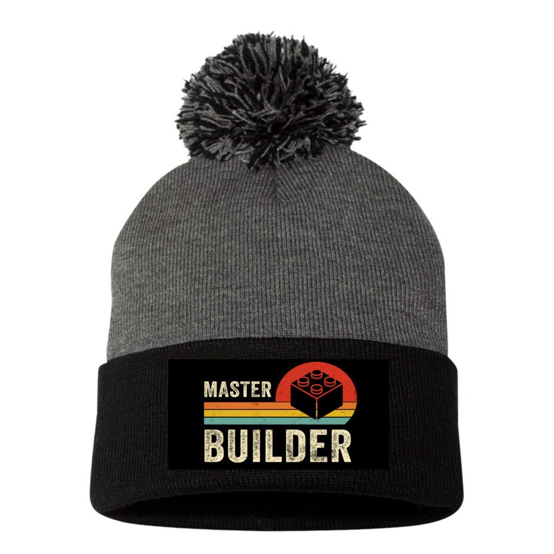Master Builder Beanie Gift Dad Son Matching Beanies, Funny Dad Shirt ...