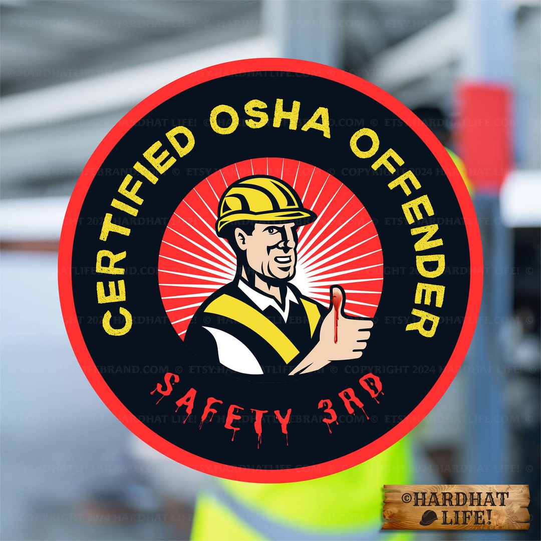 Certified Osha Offender Safety Third 100% Vinyl 3 Hard Hat, Toolbox ...