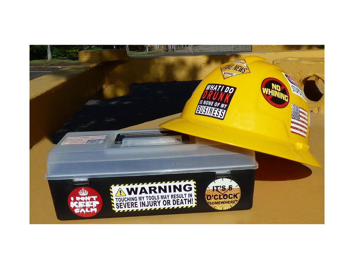 Warning Toolbox Sticker 100% Vinyl Touching My Tools May - Etsy