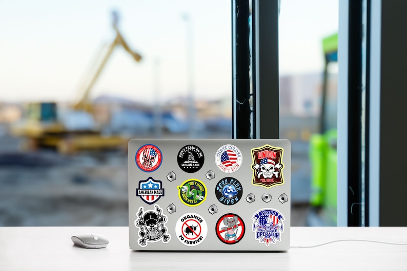 Proud Heavy Equipment Operator Hard Hat Sticker 100% Vinyl Hardhats ...