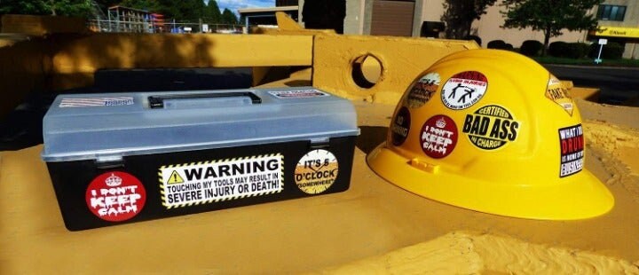 Warning Toolbox Sticker 100% Vinyl Touching My Tools May Result in ...