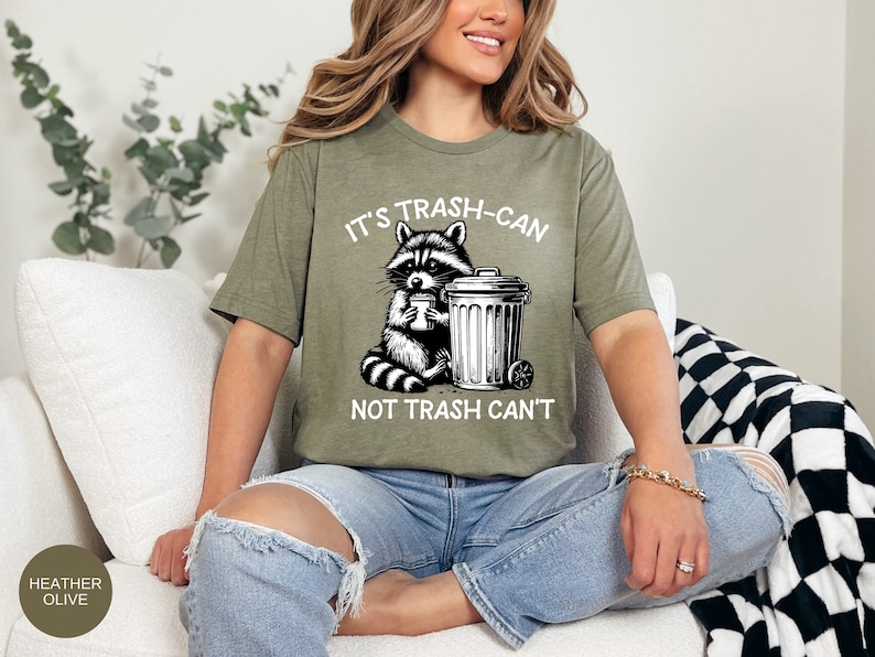 It's Trash-can Not Trash Can't, Meme Shirt, Funny Raccoon Shirt, Retro Unisex Adult T Shirt ...