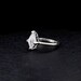 Kite Shape Ring in 14K Solid Yellow Gold, Kite Shape Diamond Engagement ...