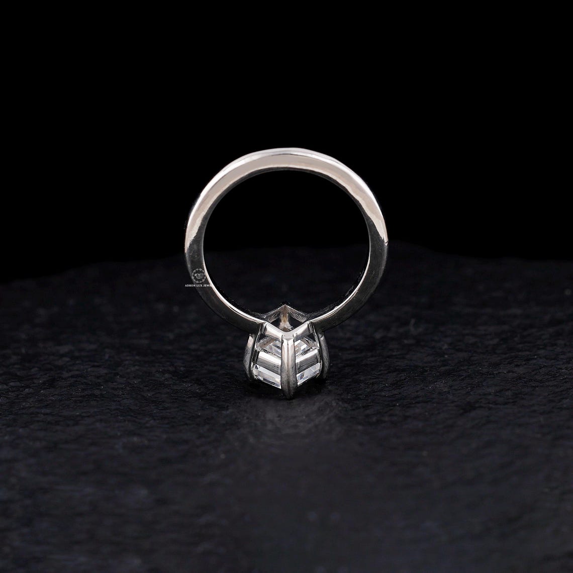Kite Shape Ring in 14K Solid Yellow Gold, Kite Shape Diamond Engagement ...