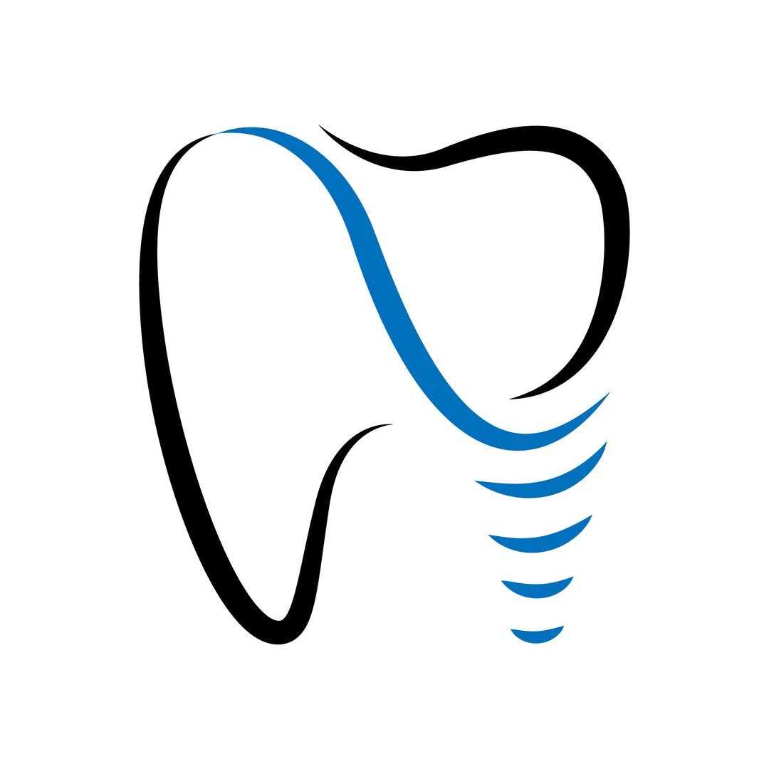 Tooth Line Drawing | Dental Logo | Dentist Icon | Tooth Clipart | Tooth ...